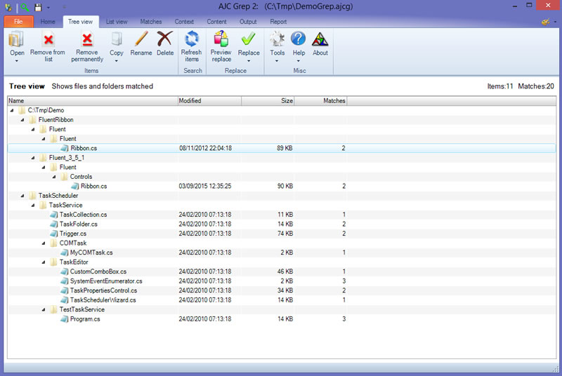 AJC Grep, search for files, content, replace text, extract data, all ... AJC Grep, search for files, content, replace text, extract data, all ...